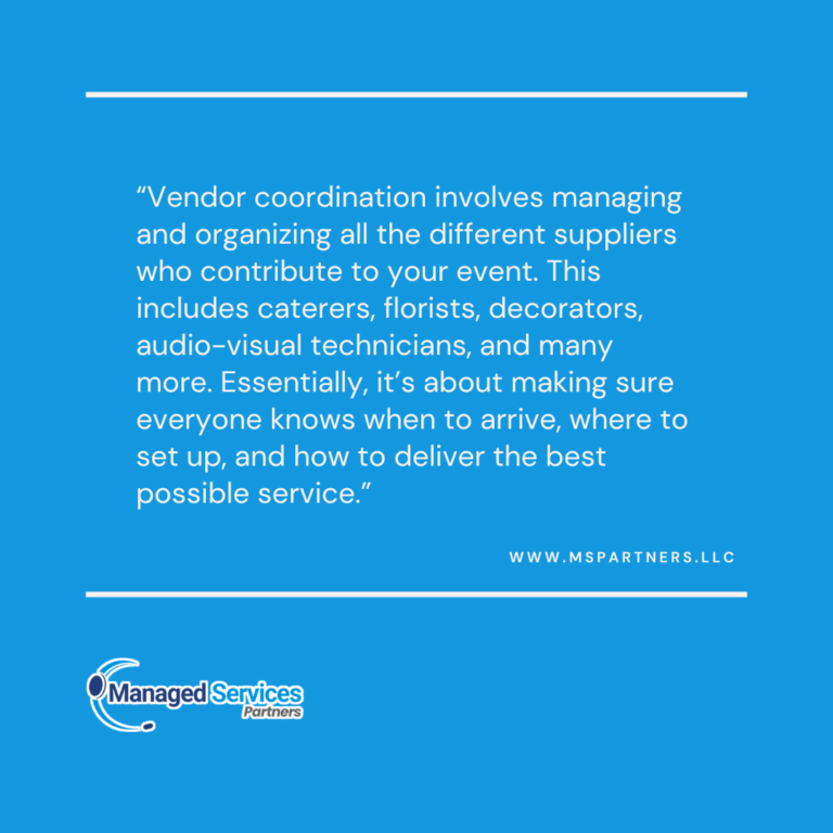 Importance of Vendor Coordination in Event Planning